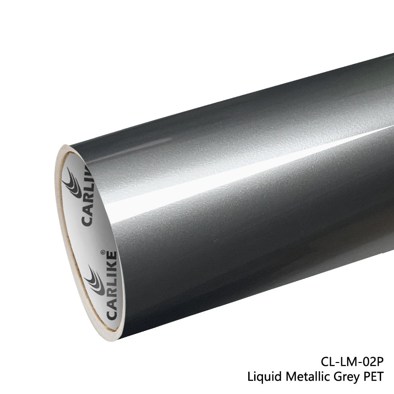 Liquid Metallic Grey Vinyl PET Liner Car Wrap Film – BlackAntVinyl
