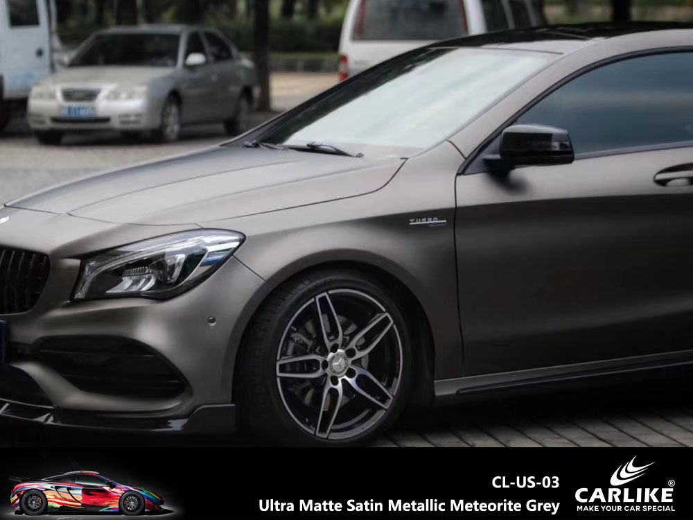 Ultra Matte Satin Metallic Meteorite Grey Auto Vehicle Wrapping Film ...