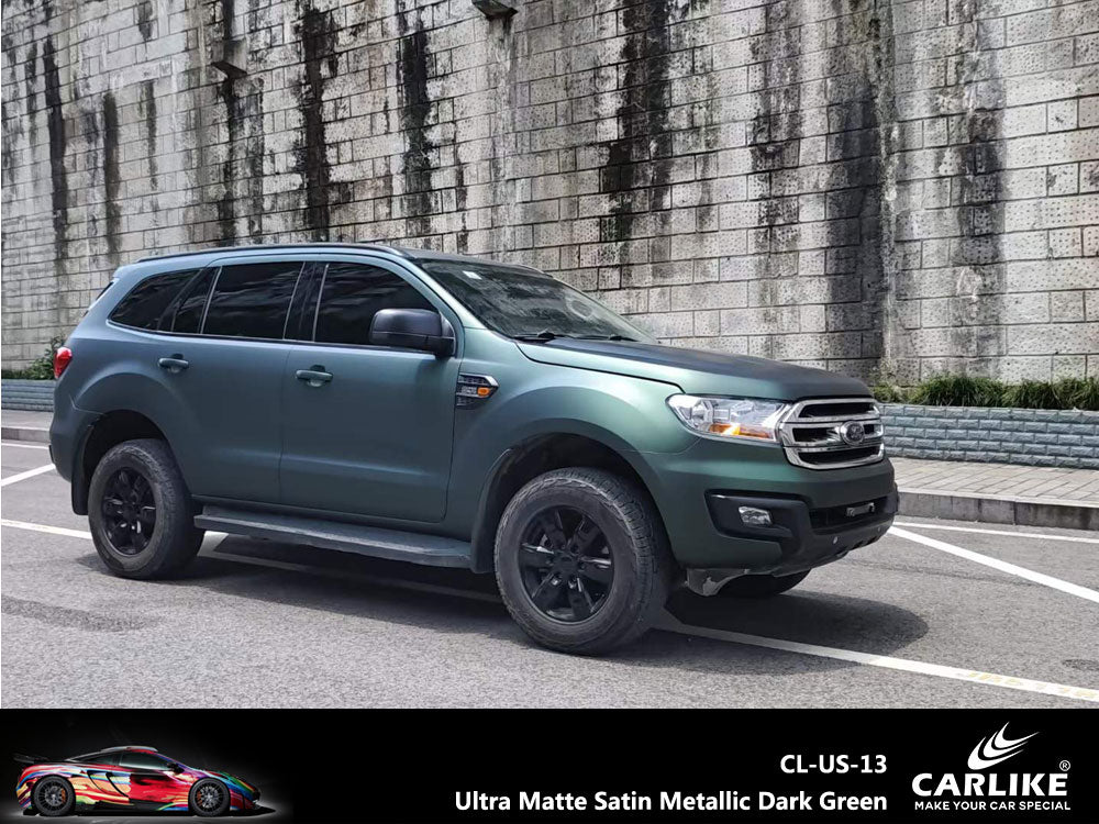 Ultra Matte Satin Metallic Dark Green Auto Vehicle Wrapping Film ...