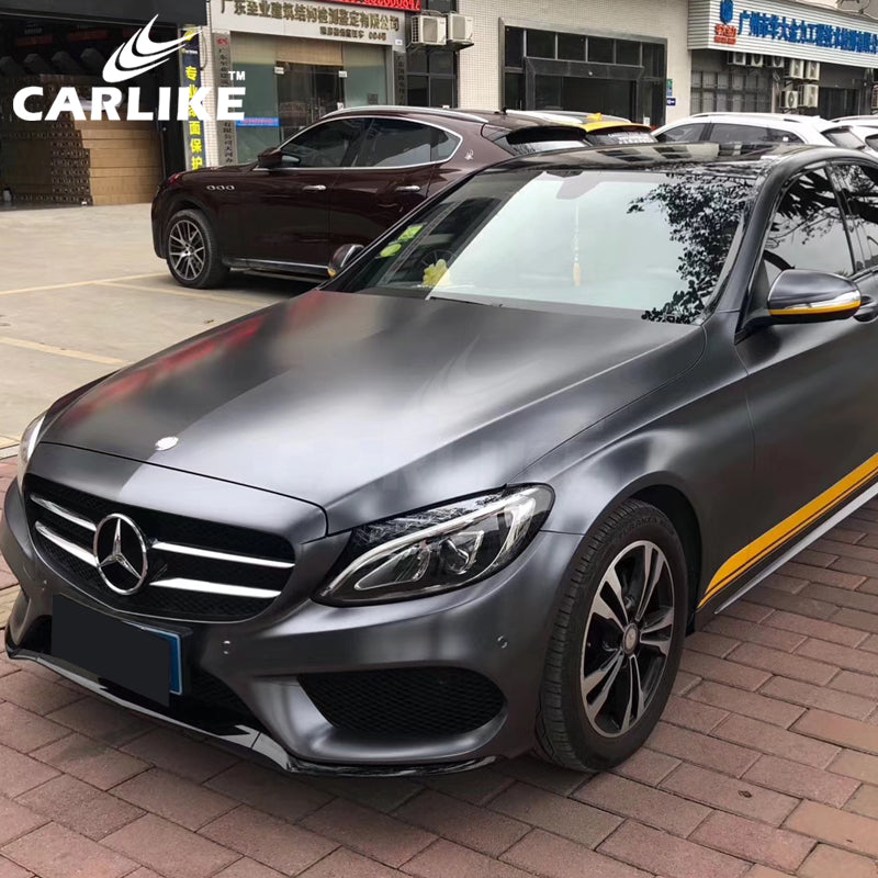 Electro Metallic Satin Titanium Grey Auto Vehicle Wrapping Film Factory ...
